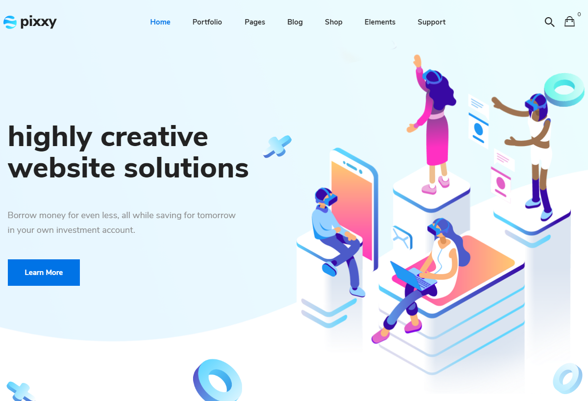 Pixxy – Landing Page – Fox Themes